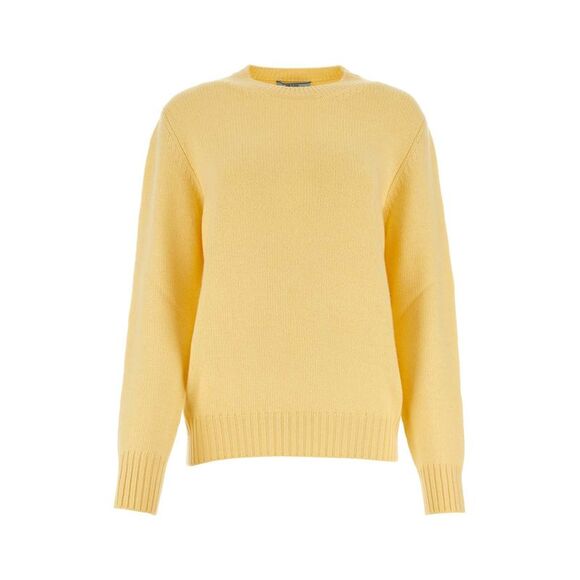 Prada | Sweaters | Prada Yellow Wool Blend Sweater | Poshmark